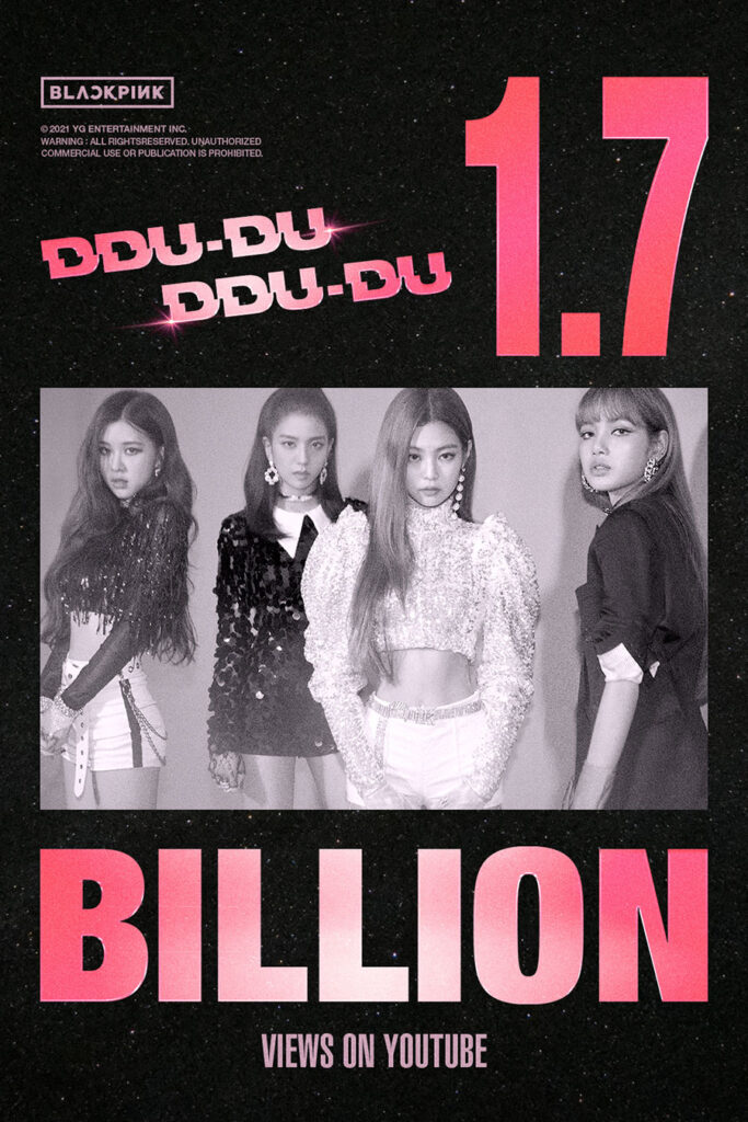 BLACKPINK’s “DDU-DU DDU-DU” M/V Hits 1.7 Billion Views on YouTube ...