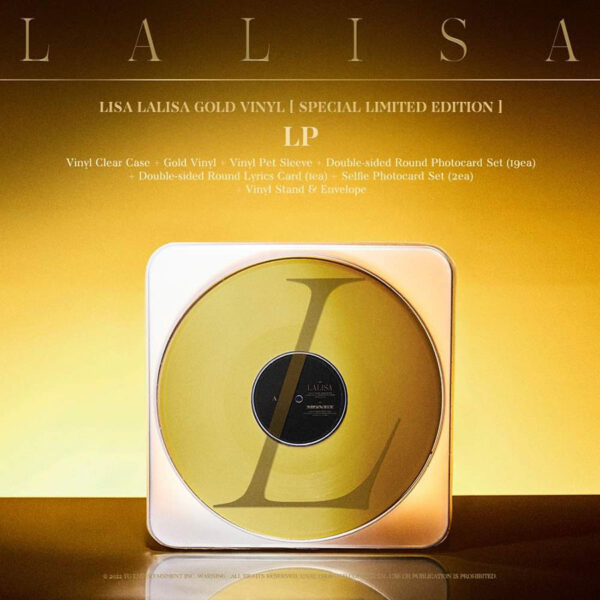 LISA “LALISA” Gold Vinyl [Special Limited Edition] – BLACKPINK CAFÉ
