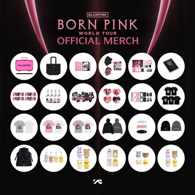 BLACKPINK WORLD TOUR [BORN PINK] Official Merch Online Release ...