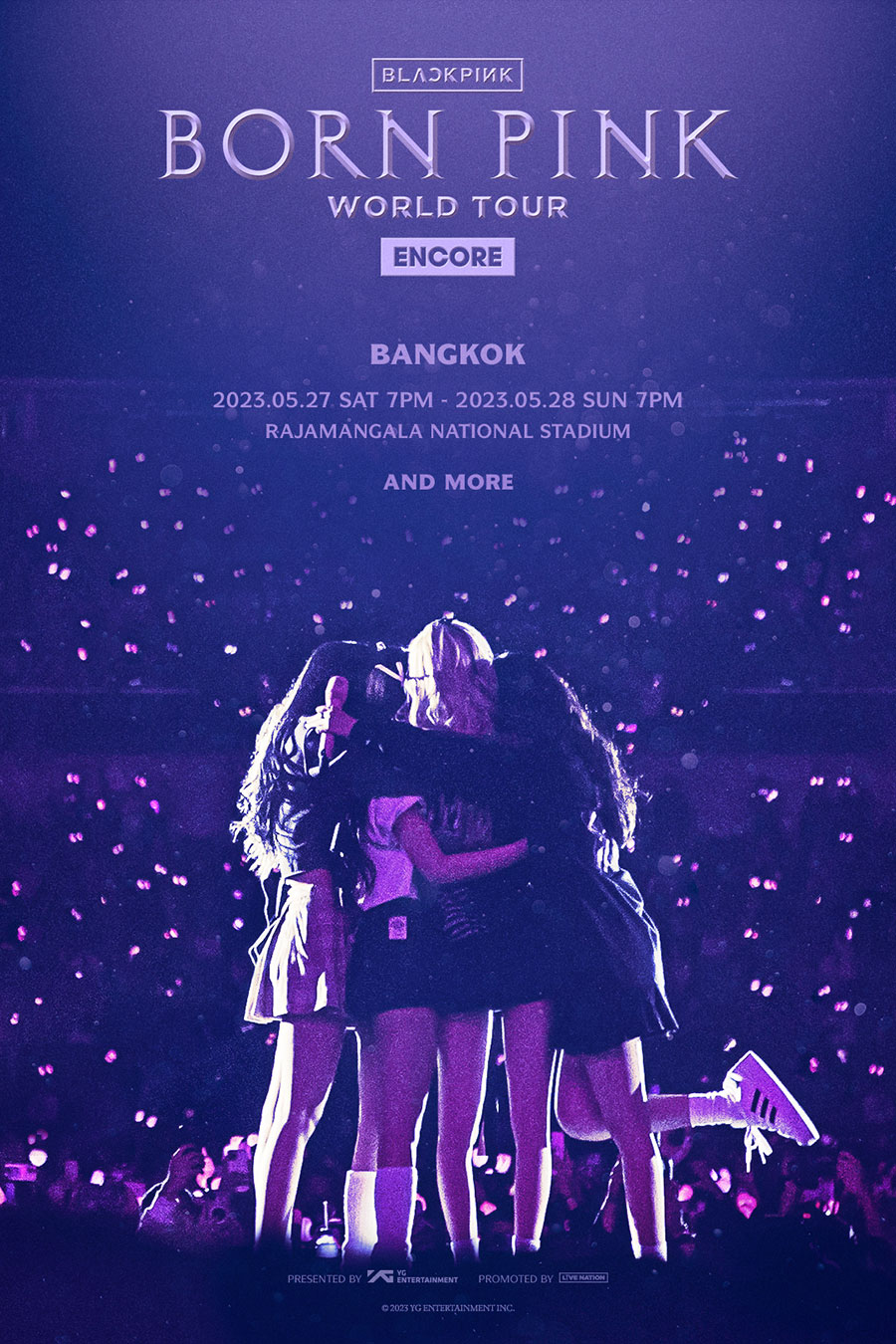 BLACKPINK WORLD TOUR BORN PINK Bangkok Encore Poster BLACKPINK CAF BLACKPINK WORLD TOUR BORN PINK Bangkok Encore Poster BLACKPINK CAF