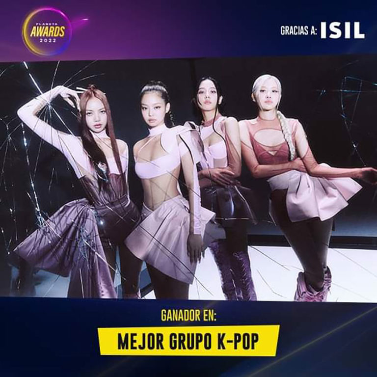 BLACKPINK Win “Best K-Pop Group” at the 2022 Planeta Awards – BLACKPINK CAFÉ