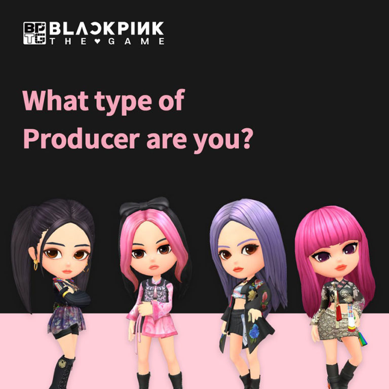 BLACKPINK THE GAME “Check Your Producer Type” – BLACKPINK CAFÉ