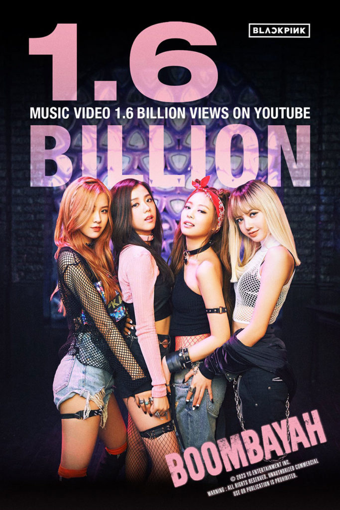 BLACKPINK’s “BOOMBAYAH” M/V Hits 1.6 Billion Views on YouTube ...