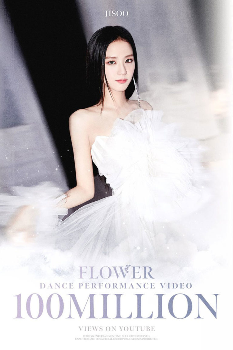 JISOO “꽃 (FLOWER)” Dance Performance Video Hits 100 Million Views on ...
