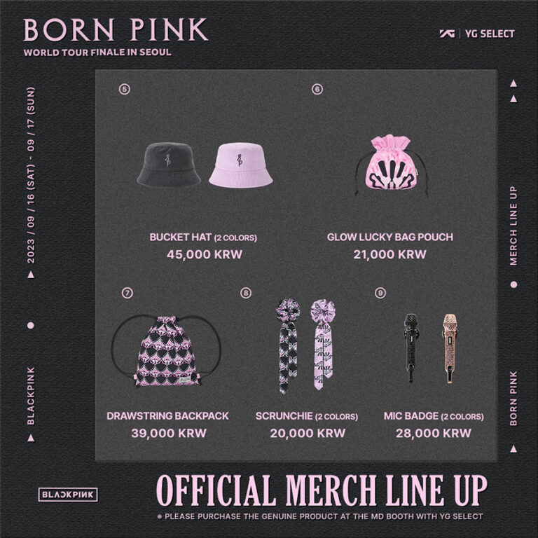 BLACKPINK WORLD TOUR [BORN PINK] Finale in Seoul Official Merchandise – BLACKPINK CAFÉ