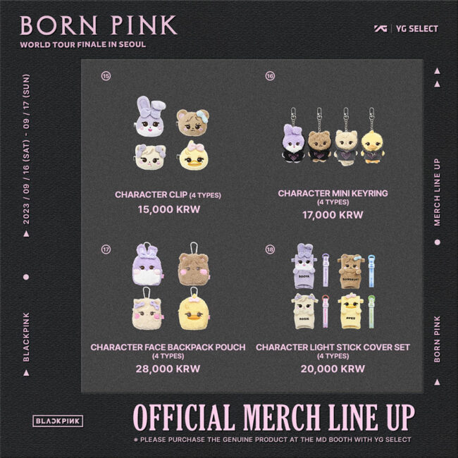 BLACKPINK WORLD TOUR [BORN PINK] Finale in Seoul Official Merchandise – BLACKPINK CAFÉ