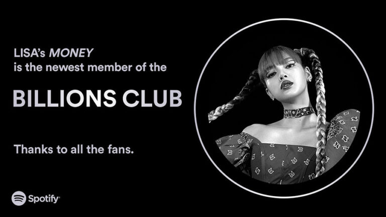 LISA Covers Spotify’s “Billions Club” Playlist as “MONEY” Hits 1 ...