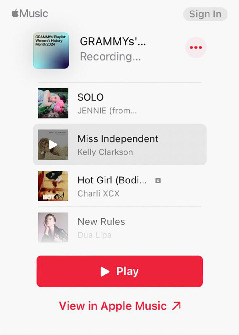 JENNIE’s “SOLO” Was Included in the 2024 Grammy’s “Women’s History Month” Playlist – BLACKPINK CAFÉ