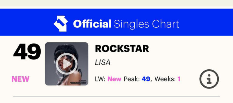 LISA’s “ROCKSTAR” Debuts at #49 on the U.K. Official Singles Chart ...