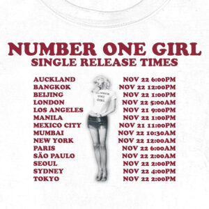 ROSÉ “Number One Girl” Single Release Times – BLACKPINK CAFÉ