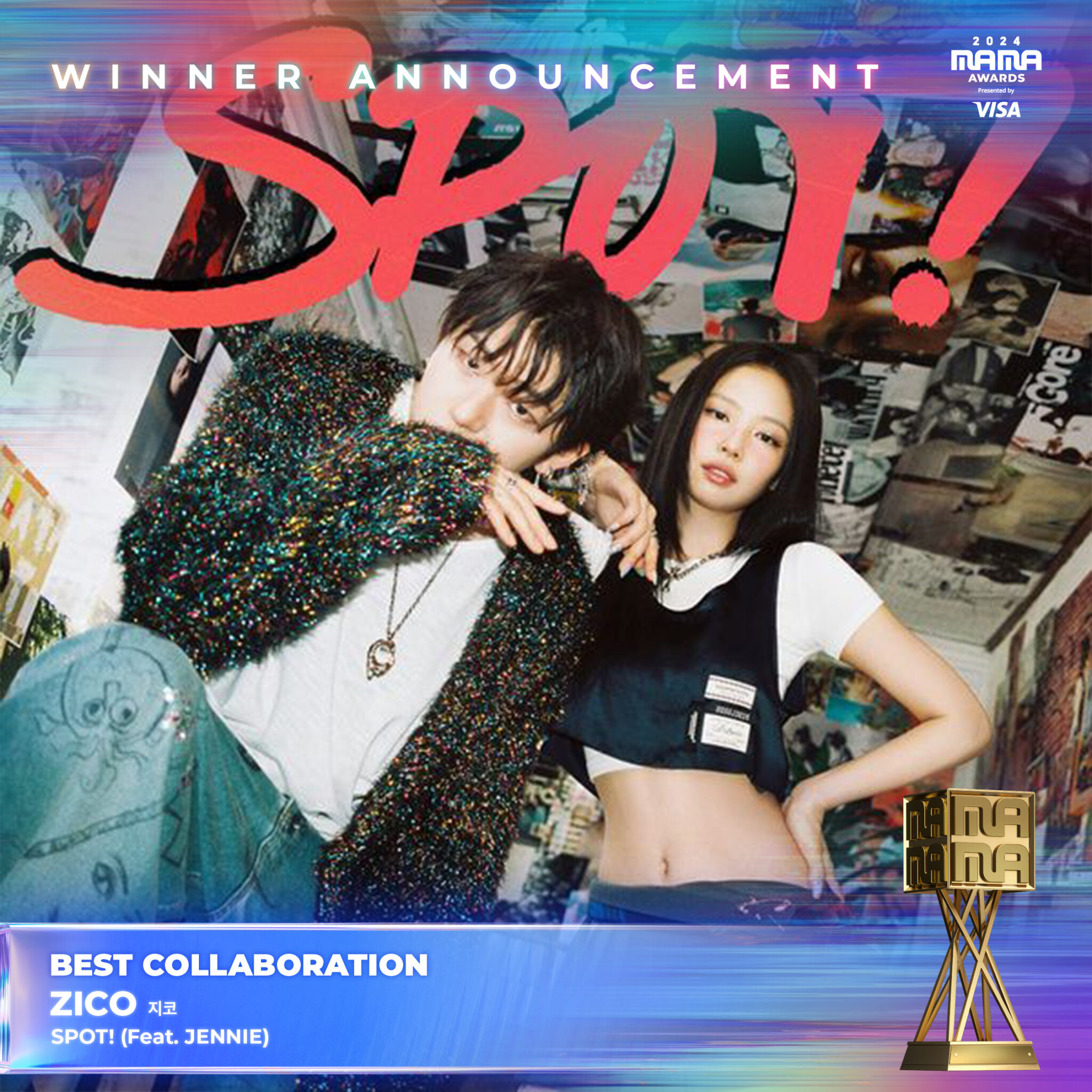 JENNIE Wins 4 Awards at the 2024 MAMA Awards – BLACKPINK CAFÉ
