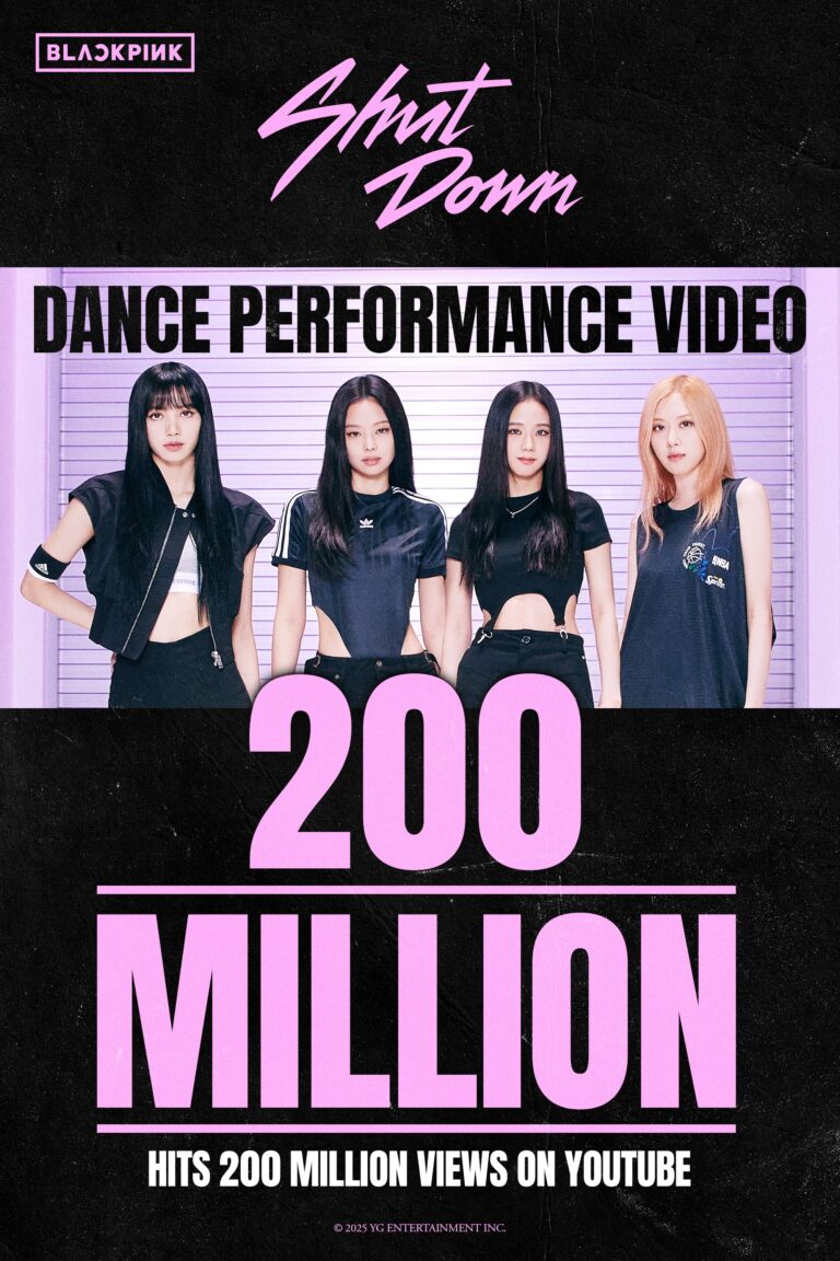 BLACKPINK’s “Shut Down” Dance Performance Video Hits 200 Million Views – BLACKPINK CAFÉ