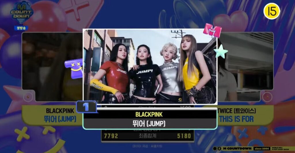 “JUMP” Wins 1st Place on Mnet M!Countdown #JUMP1stWin – BLACKPINK CAFÉ