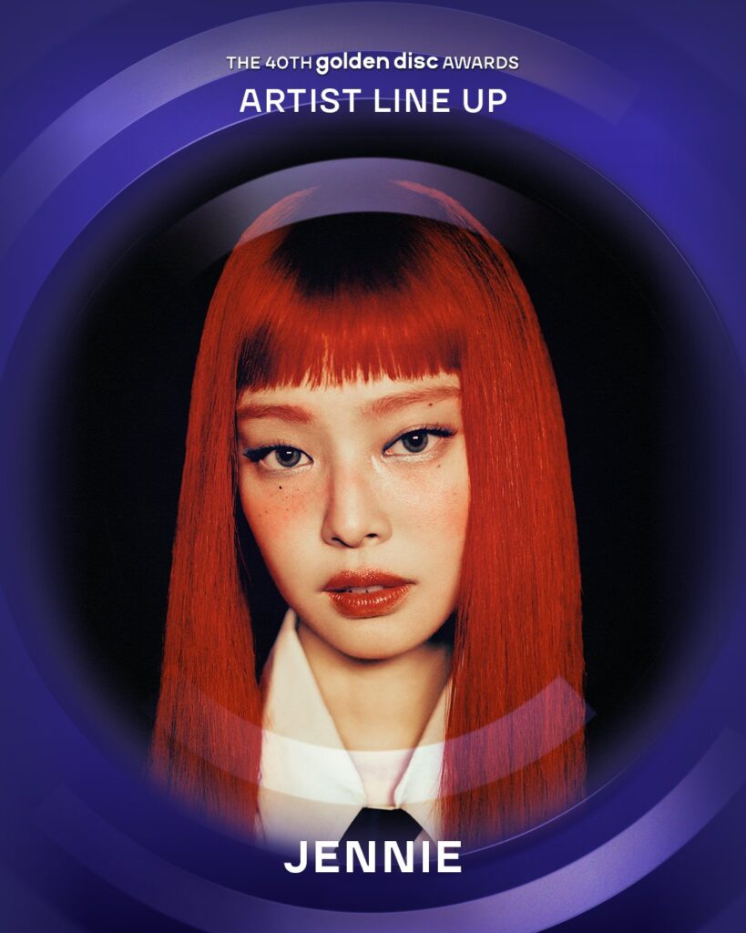 JENNIE Will Perform at the 2026 Golden Disc Awards on the 10th of ...